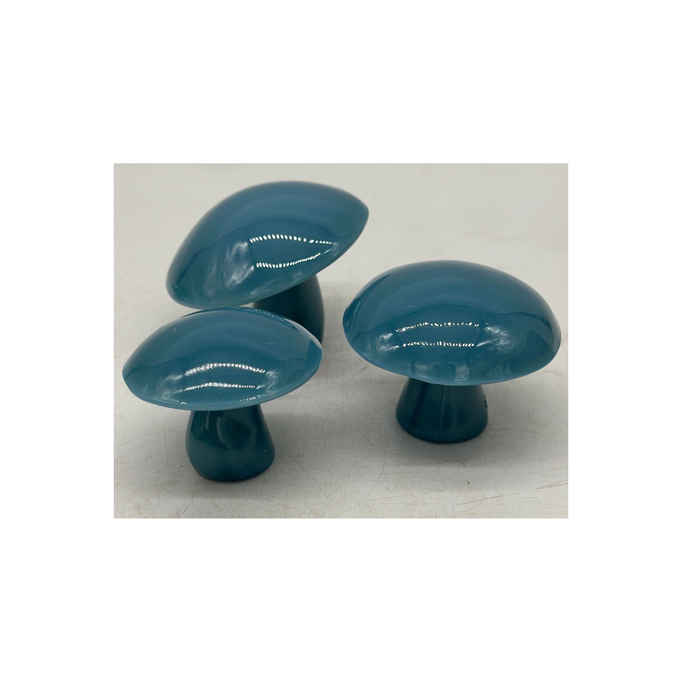 Solid Glass Mushroom (Set of 3) – Helen & Phil Rosso, Wholesale Glass ...