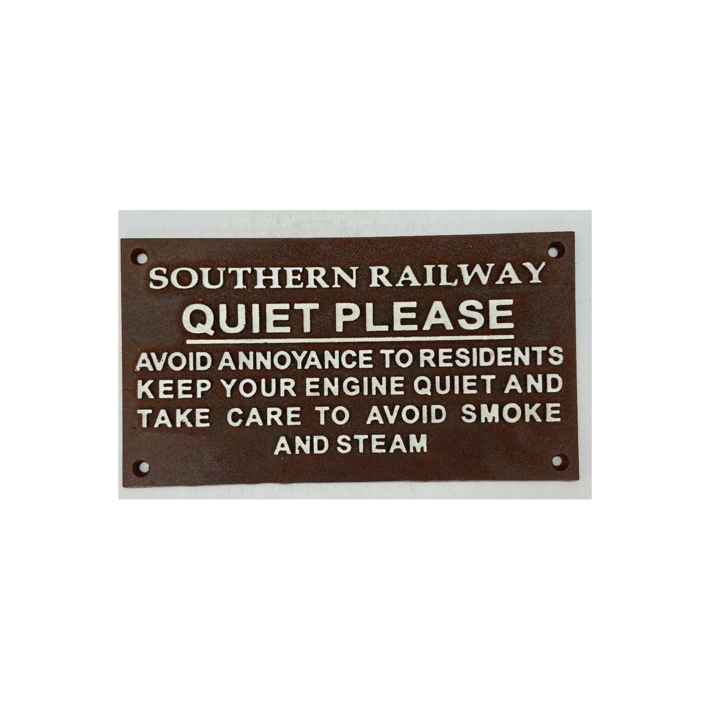 Cast Iron Sign "Southern Railway..." – Helen & Phil Rosso, Wholesale ...